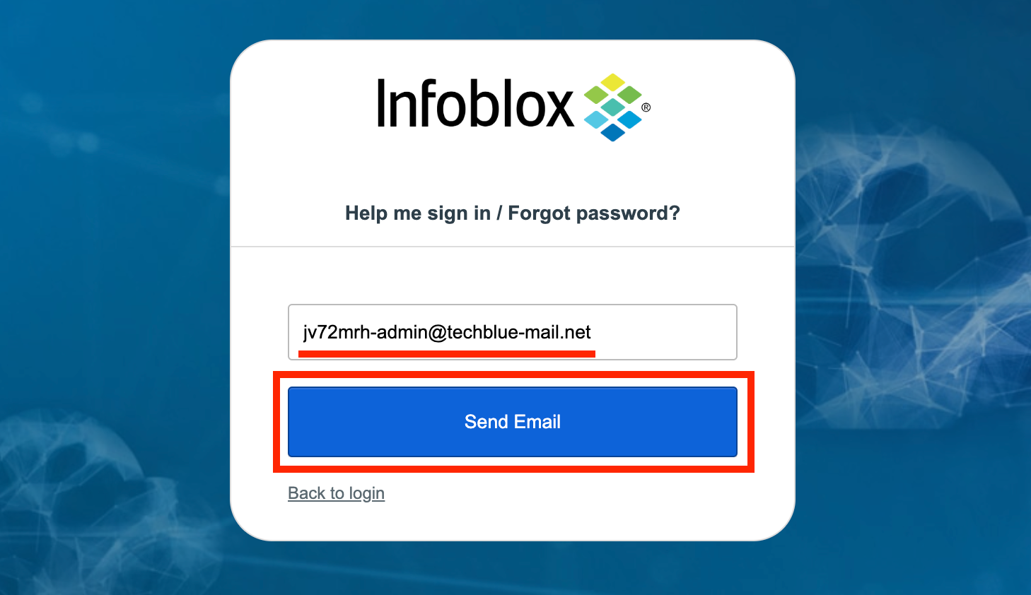 Connecting to Infoblox Portal